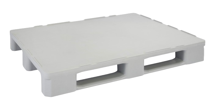 Kunststof cleanroom pallet 1200 x 1000 3 onderlatten heavy